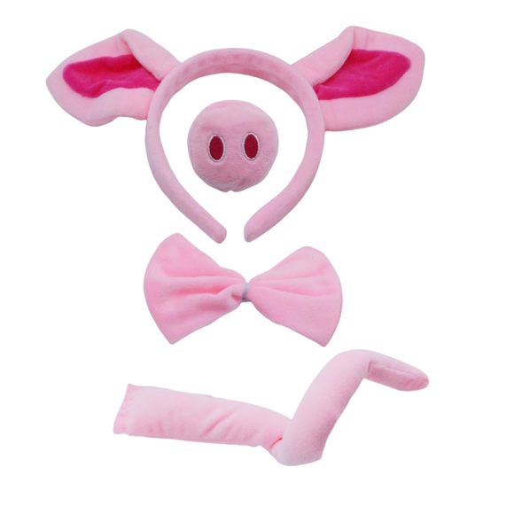 Gеnеrіс | Accessories | Pig Ears Headband Nose Ears Tail Bow Tie ...